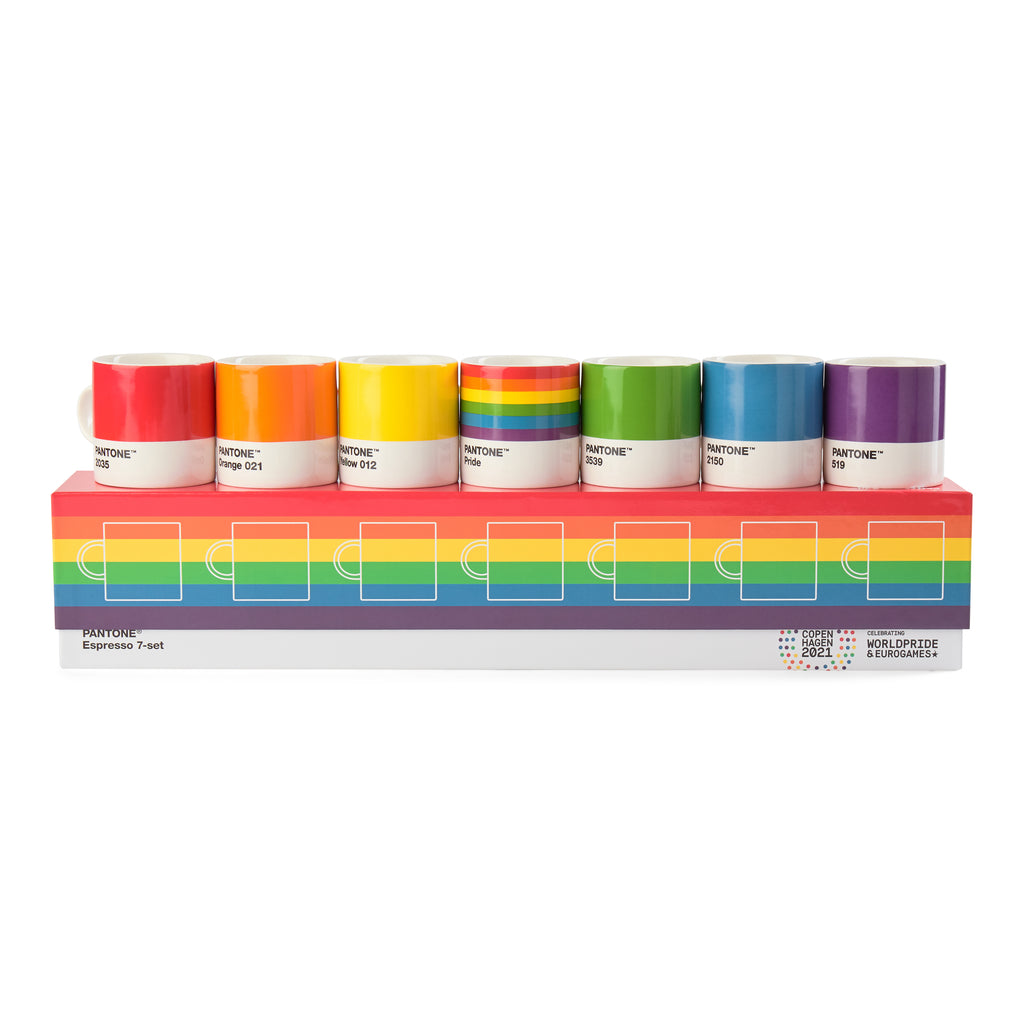 Pantone Espresso Cup Pride Set – AIA Design Shop